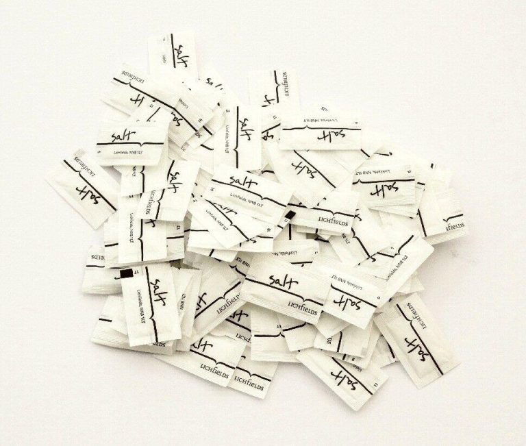 Lichfields Salt Individual Sachets - Pack of 250 - Groceries 2 Go