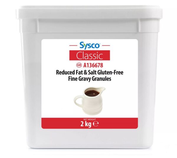 Sysco Classic Reduced Fat & Salt Gluten-Free Fine Gravy Granules 2kg ...
