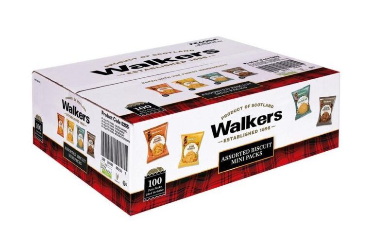 Walkers Mini Pack Biscuit Assortment 100 x 25g - Groceries 2 Go